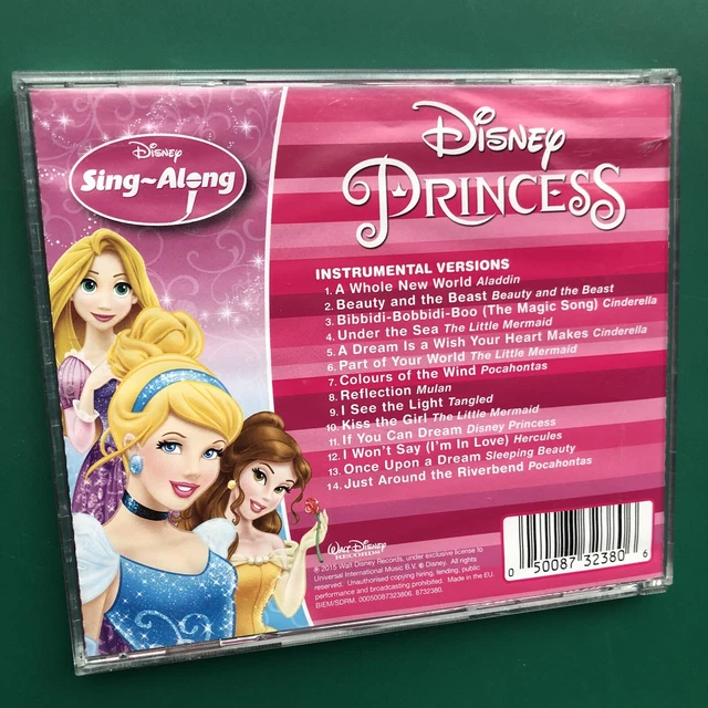 DISNEY PRINCESS SING-ALONG Animated Film Soundtracks CD Aladdin Mulan Pocahontas £21.00 ...