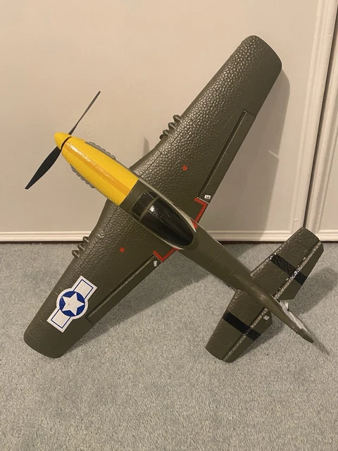P51 MUSTANG RC War Plane 2.4G 4CH 6 Axis 410MM Wingspan Durable Foam ...