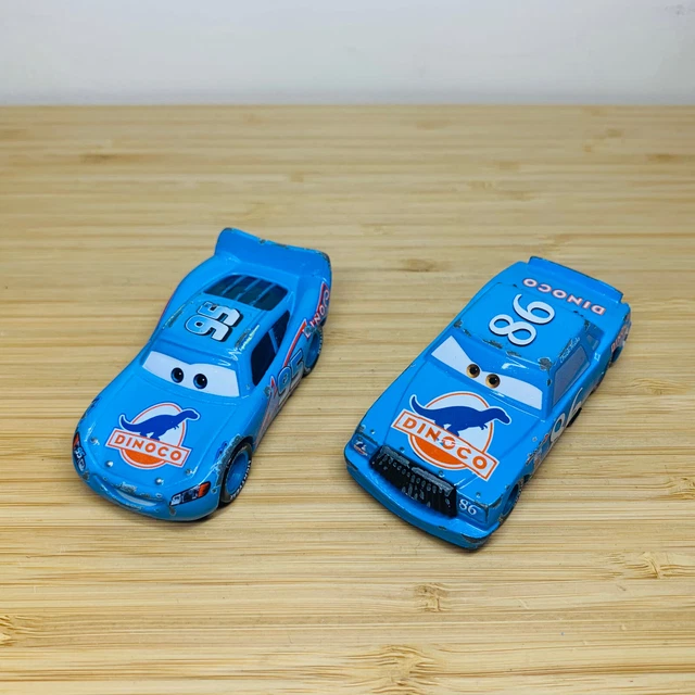 DISNEY PIXAR DIECAST Cars Lightning Storm McQueen Dinoco with Rockets ...