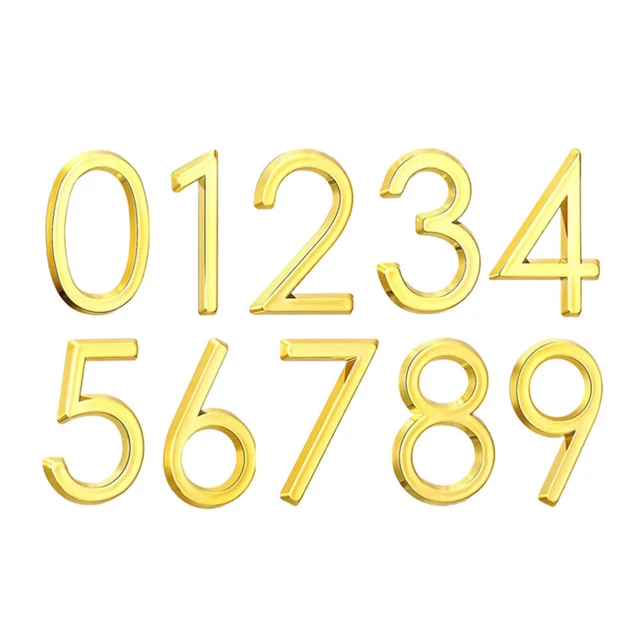 10 PCS DIGITAL Number Small Mailbox Numbers Sign for Front Door £8.95 ...