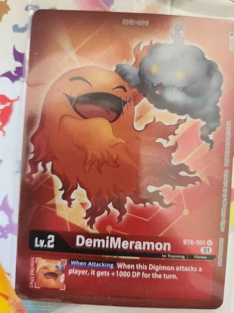 SEALED DEMIMERAMON BT6-001 U Double Diamond Box Topper Digimon Ccg Nm ...