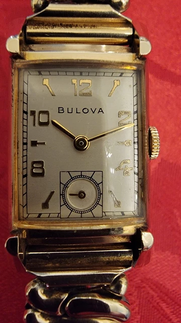 VINTAGE BULOVA 7AK U.S.A. Deco 10K Gold Filled Watch Mechanic £142.98 ...
