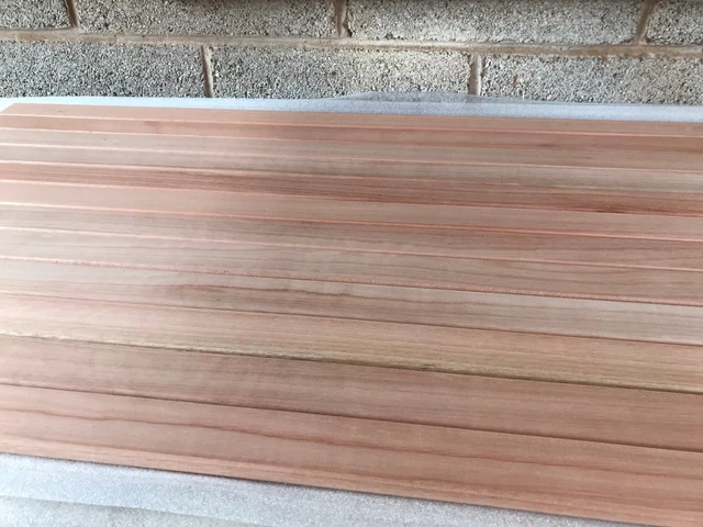 12 RED GRANDIS Hardwood Bench Slats 1800mm x 56mm x 20mm Garden Seat ...