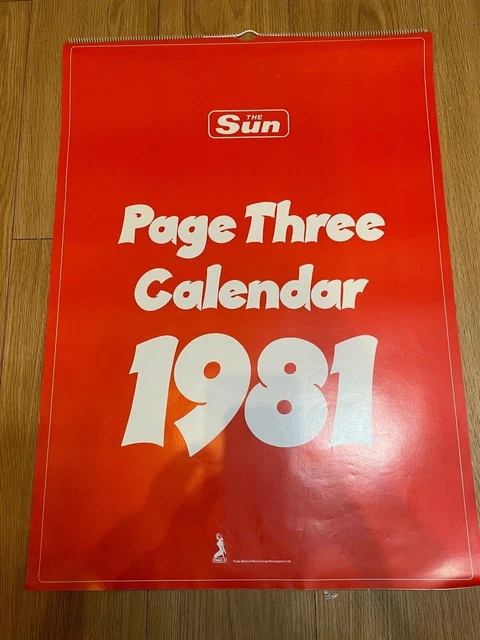 THE SUN PAGE 3 Girls Calendar - 1981 - Size A2 - Vintage Glam £13.15 ...