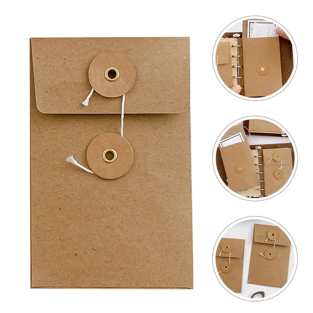 5 PCS CARDBOARD Record Sleeves Mailing Envelopes with Button Closure ...