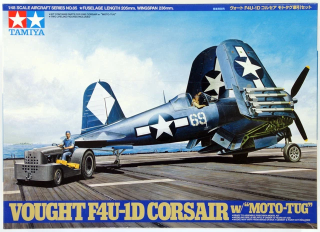 VOUGHT F4U-1D CORSAIR w/ Moto-Tug TAMIYA 1/48 PLASTIC KIT EUR 41,95 ...