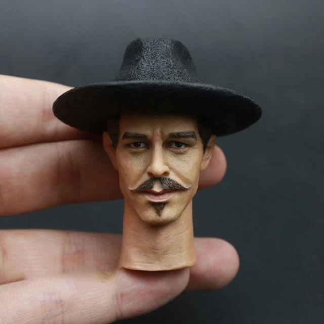 1/6 SCALE TOMBSTONE Doc Holliday Val Kilmer Head Sculpt Fit for 12 ...
