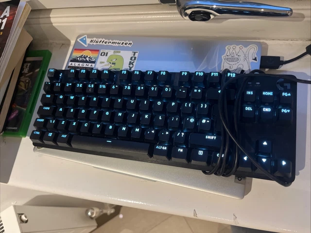 LOGITECH G413 TKL Mechanical Keyboard ISO UK Layout Black Colour Way £ ...