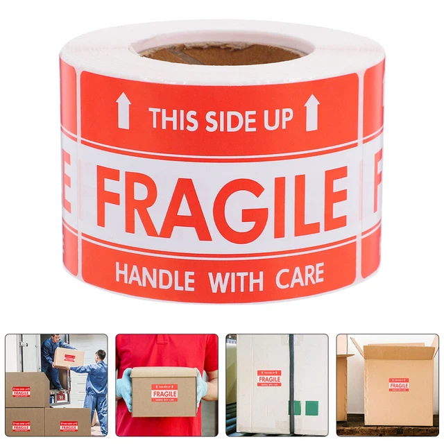 FRAGILE STICKER FRAGILE Warning Sticker Shipping Sticker Simple Peel ...