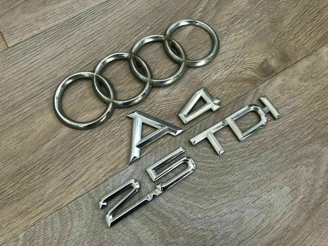 MONOGRAMMES INSIGNES LOGOS badges emblèmes sigles AUDI A4 2.5 TDI EUR ...