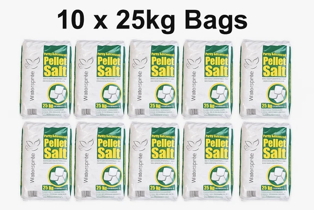 10 X 25KG Water Softener Salt Pillow Tablets | FFC Food Grade Quality ...