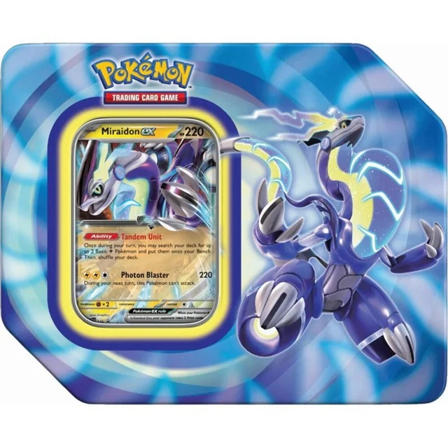 POKEMON TCG: PALDEA Legends Tin - Miraidon ex $85.62 - PicClick CA