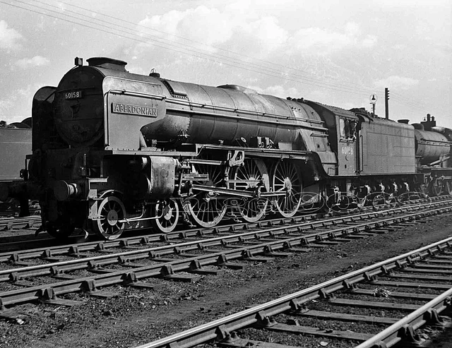 ORIGINAL LARGER 9CM x 6cm b&w Negative LNER A1 4-6-2 60158 Doncaster ...
