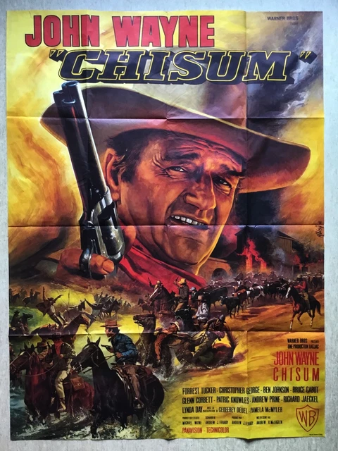 CHISUM (AFFICHE CINÉMA EO 1970) John Wayne Original Grande French Movie ...