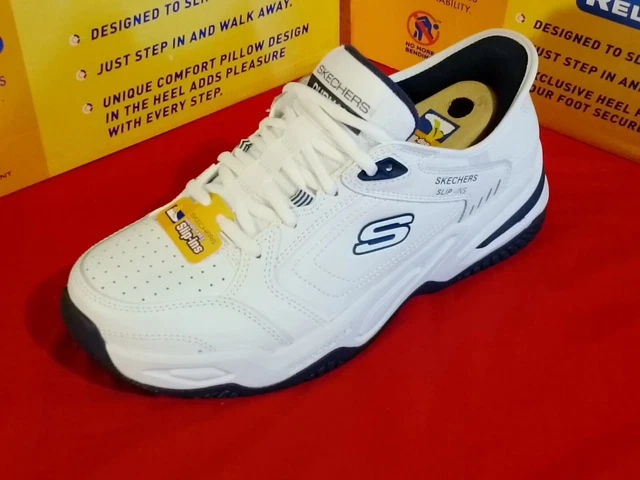 SKECHERS SLIP-INS # 8 Relaxed Fit Durham White Heel Pillow Air Cooled ...