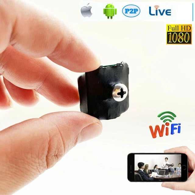 WIFI INALÁMBRICO IP HD 1080P Tornillo Plateado Cámara Mini Micro ...