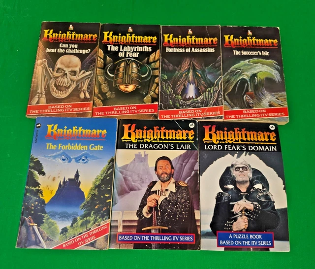 KNIGHTMARE **VGC COMPLETE SET 1-7!!** Dave Morris Gamebooks ITV ...