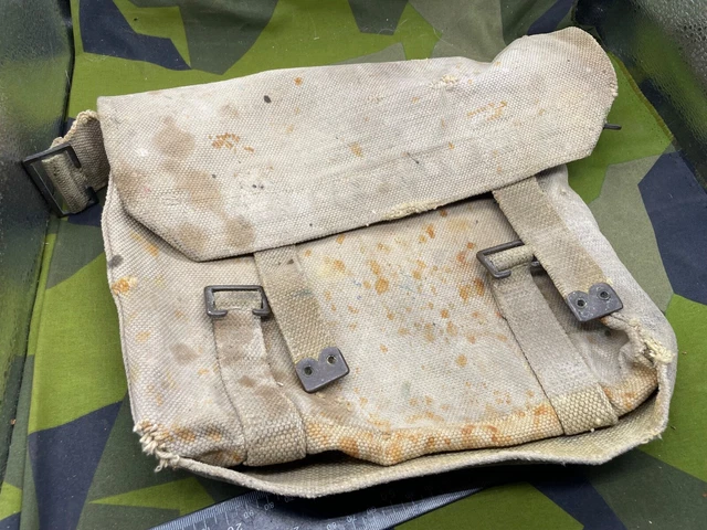 ORIGINAL WW1 BRITISH Army 1908 Pattern Canvas Side Bag - 1918 Dated £22 ...