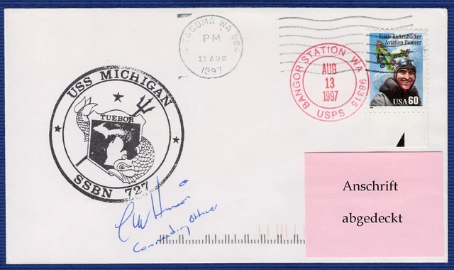 US NAVY - Nuclear Submarine USS MICHIGAN - 1997 - Signature £0.86 ...