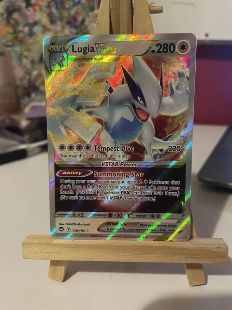 POKÉMON TCG LUGIA VSTAR Silver Tempest 139/195 Holo Ultra Rare Near ...