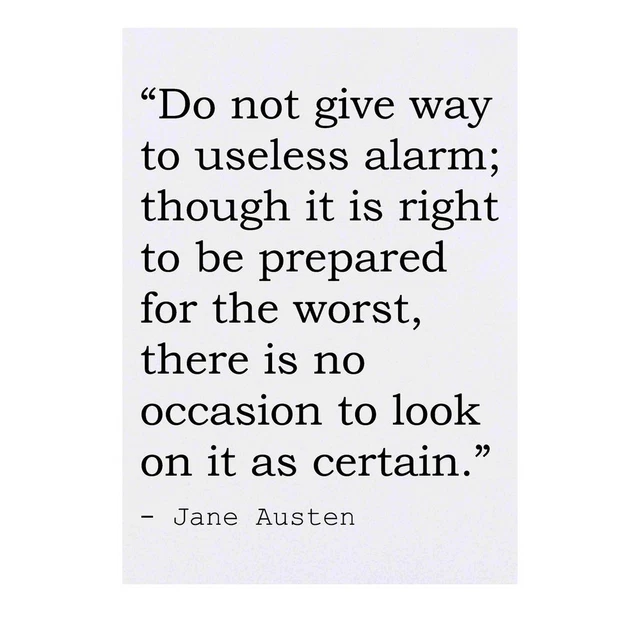 LARGE INSPIRATIONAL QUOTE By Jane Austen Temporary Tattoo (TO00001898 ...