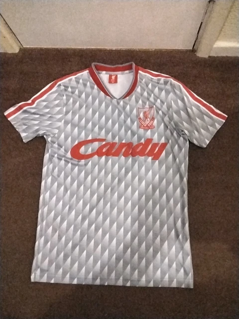LIVERPOOL FC AWAY Candy Retro Football Shirt Size (excellent condition ...