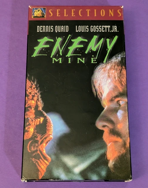 ENEMY MINE (1985) VHS - 1980s Dennis Quaid Louis Gossett Jr Sci-Fi ...
