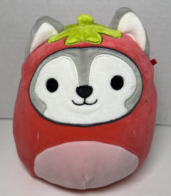 SQUISHMALLOWS STRAWBERRY RYAN The Husky Fruit Costume Squad 7.5” Plush ...