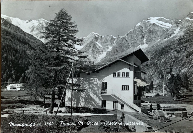 CARTOLINA MACUGNAGA VERBANIA Funivia viaggiata EUR 1,00 - PicClick IT