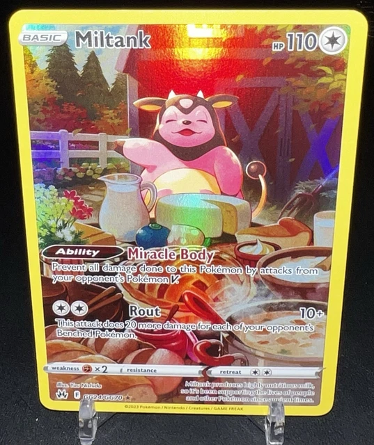 POKÉMON TCG MILTANK Crown Zenith: Galarian Gallery GG24/GG70 Holo Holo ...