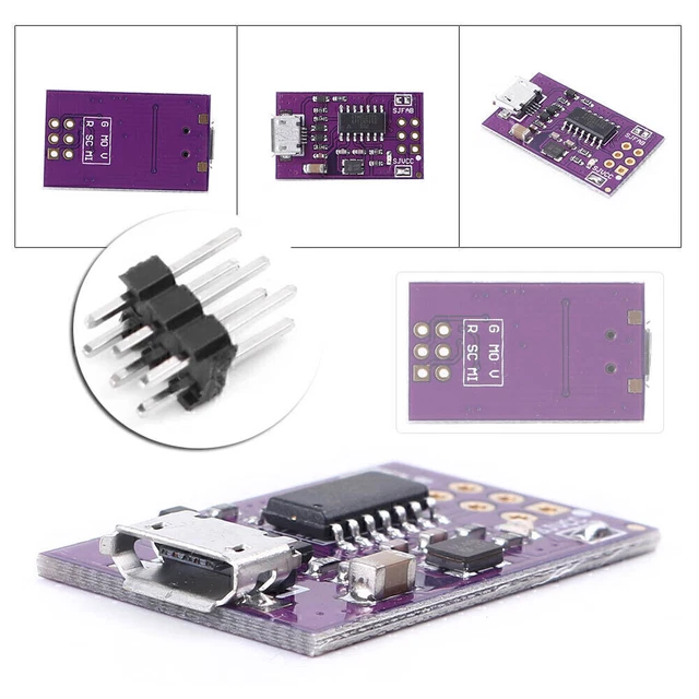 Micro Usb Tiny Avr Isp 5v Attiny44 Usb Tinyisp Programmer Module Fit Uk