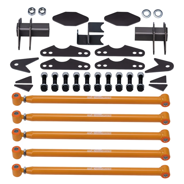 WELD-ON AXLE PARALLEL 4 Link Suspension For Rod Rat Truck Car Air Ride ...