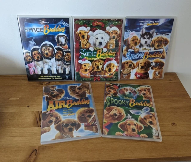 DISNEY THE BUDDIES COLLECTION (5 X DVD) Puppies Dogs Christmas Santa ...