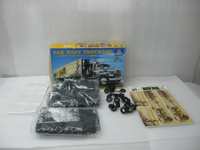 VINTAGE ITALERI FORD Aeromax Far West Trucking Reefer Trailer Truck ...