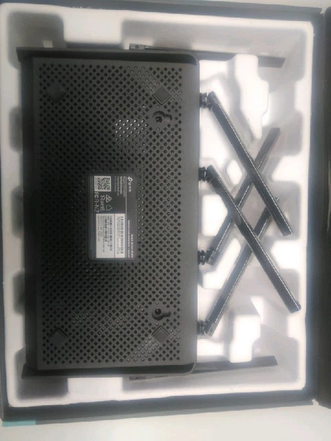 TP-LINK ARCHER BE400 BE6500 Dual-Band Wi-Fi 7 Router Black USB 3.0 ...