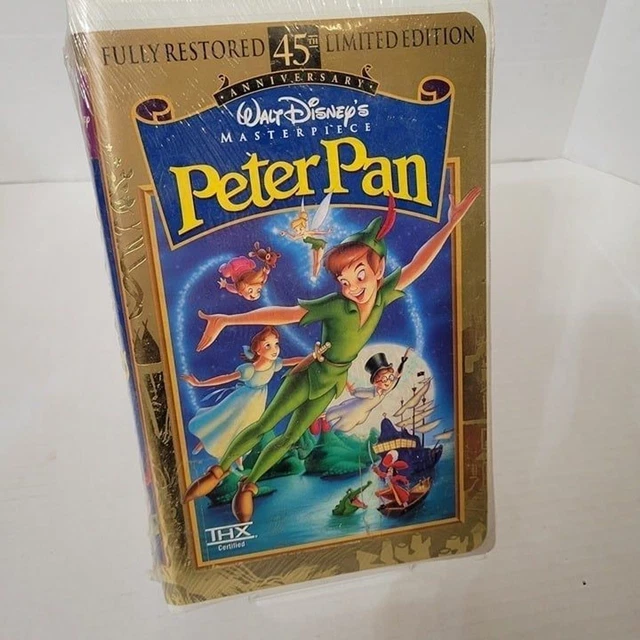 WALT DISNEY PETER Pan VHS 1998 45th Anniversary Limited Edition *NEW* Sealed £11.12 - PicClick UK