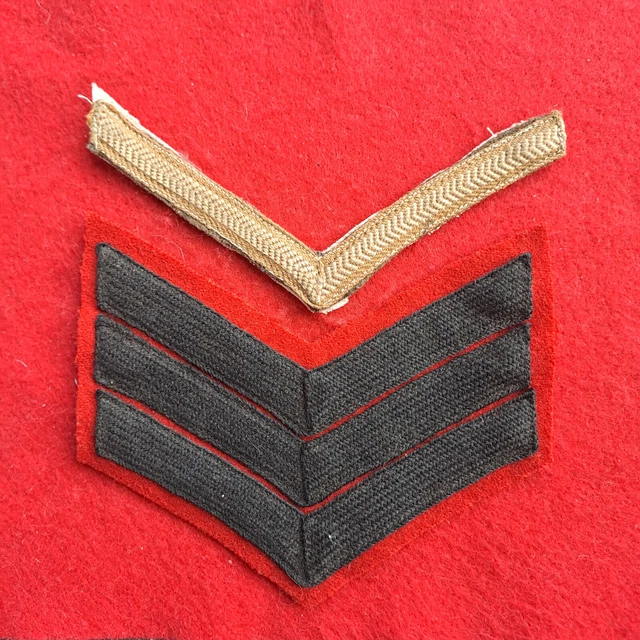 BRITISH & COMMONWEALTH Army Rank Stripes Sergeant Lance Corporal Cloth ...