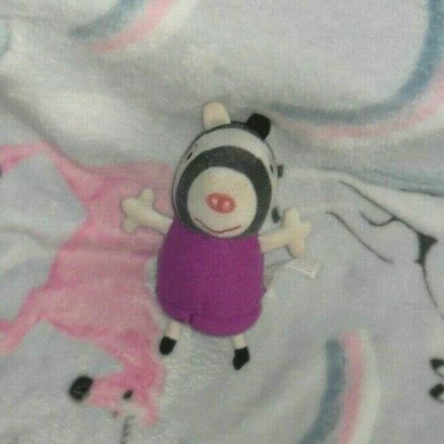 TALKING PEPPA PIG ZOE ZEBRA SOFT TOY WITH SOUND CHARACTER OPTIONS 6 ...