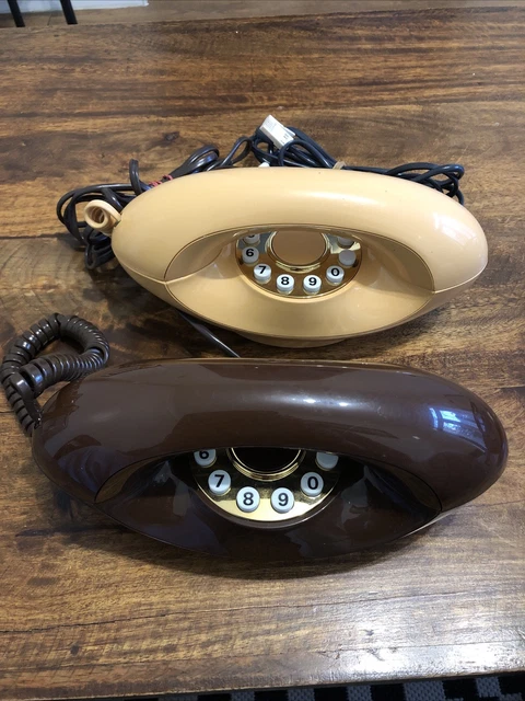 VINTAGE 2 X Genie Push Button Phone Untested £21.48 - PicClick UK