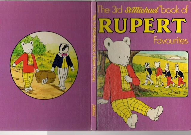 VINTAGE 1979 THE 3rd ST MICHAEL BOOK OF RUPERT FAVOURITES Rupert Bear ...