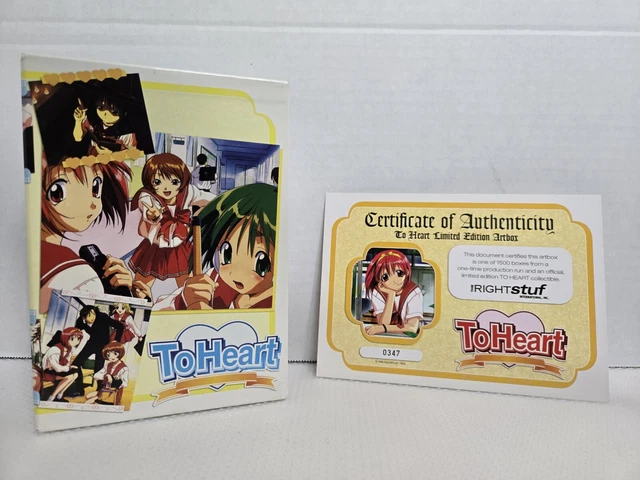 RARE! TO HEART DVD COLLECTION ANIME (DVD, 4-Disc Set) Limited Edition ...