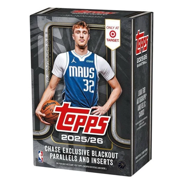 2025-26 TOPPS NBA Basketball Target Black Friday Factory Sealed Blaster ...