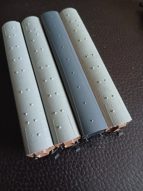 N GAUGE SET of 4 Farish repainted Coaches in Teak £21.50 - PicClick UK