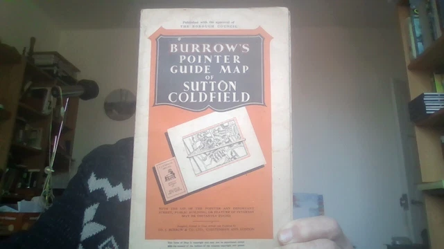 BURROWS POINTER GUIDE Map of Sutton Coldfield £20.00 - PicClick UK