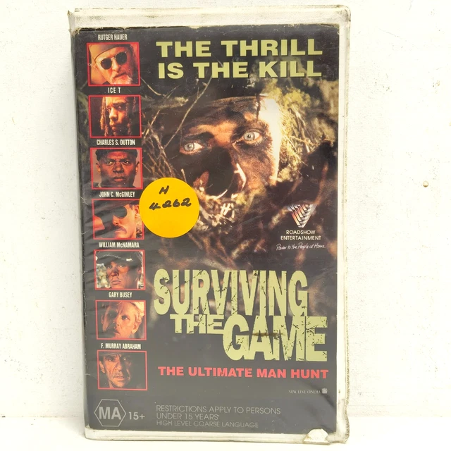 SURVIVING THE GAME - VHS Tape - Big Box Clamshell - Ex Rental $59.90 ...