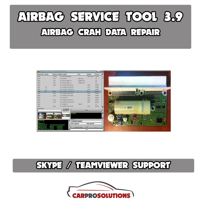 AIRBAG SERVICE TOOL V3.9 Airbag Clear Dump Repair Airbag Software 2014 ...