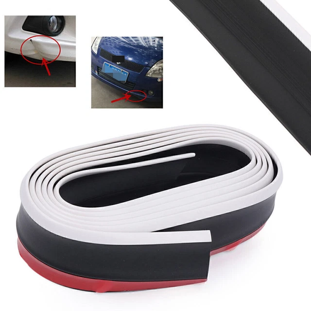 2.5M CAR LOWER Lip Protector Strip Bumper Skirt Guard Rubber Anti ...