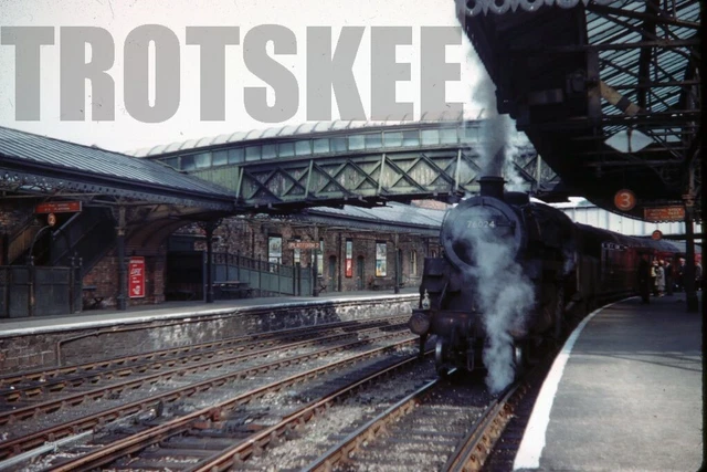 35MM SLIDE BR British Railways Steam Loco Class BR4 76024 Bishop ...