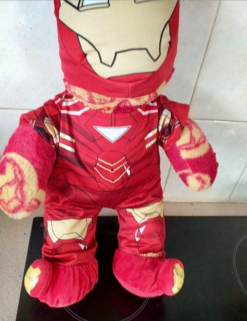 BUILD A BEAR Workshop Avengers Iron Man Logo Bear with Outfit and ...