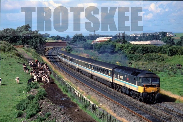 35MM SLIDE BR British Rail Diesel Loco Class 47 47715 Polmont 1987 ...